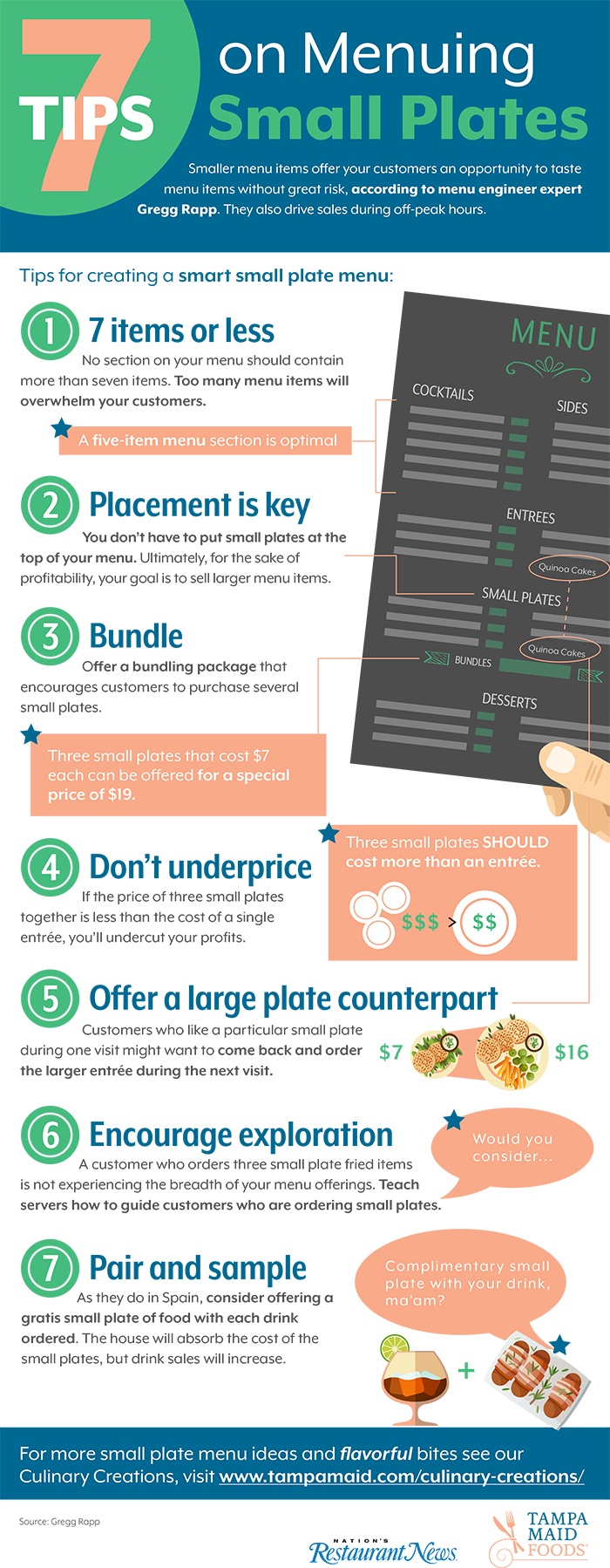 7 Tips for Menuing Small Plates [INFOGRAPHIC]